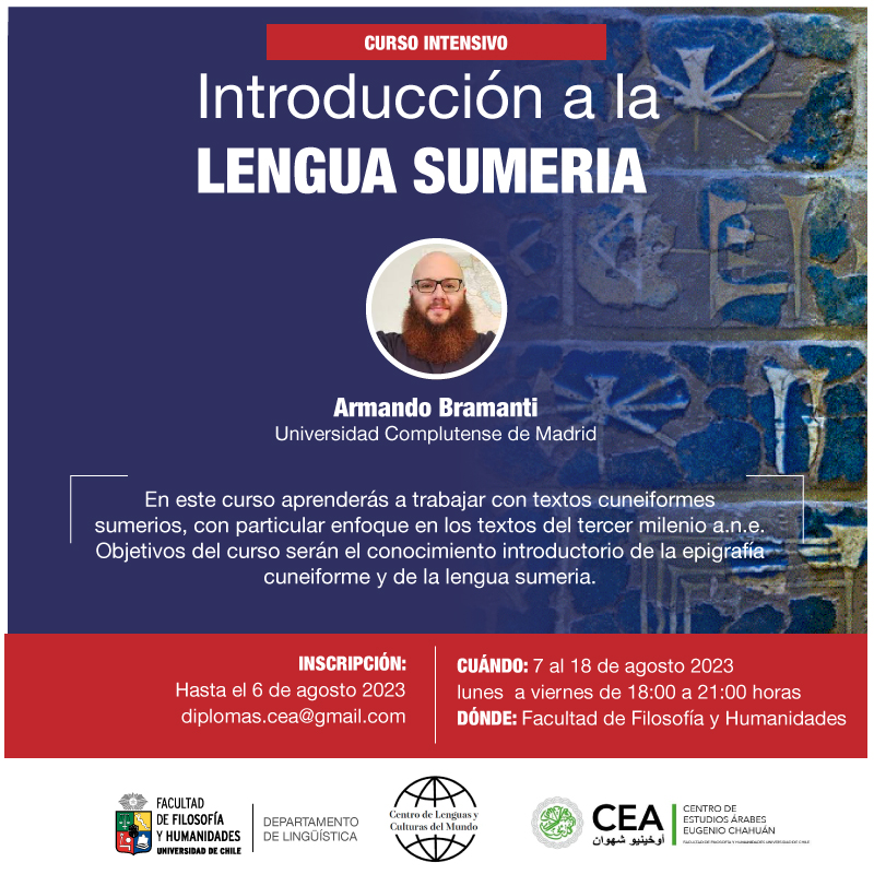Universidad de Chile dictará cursos abiertos y gratuitos sobre lengua sumeria y lengua acadia ...