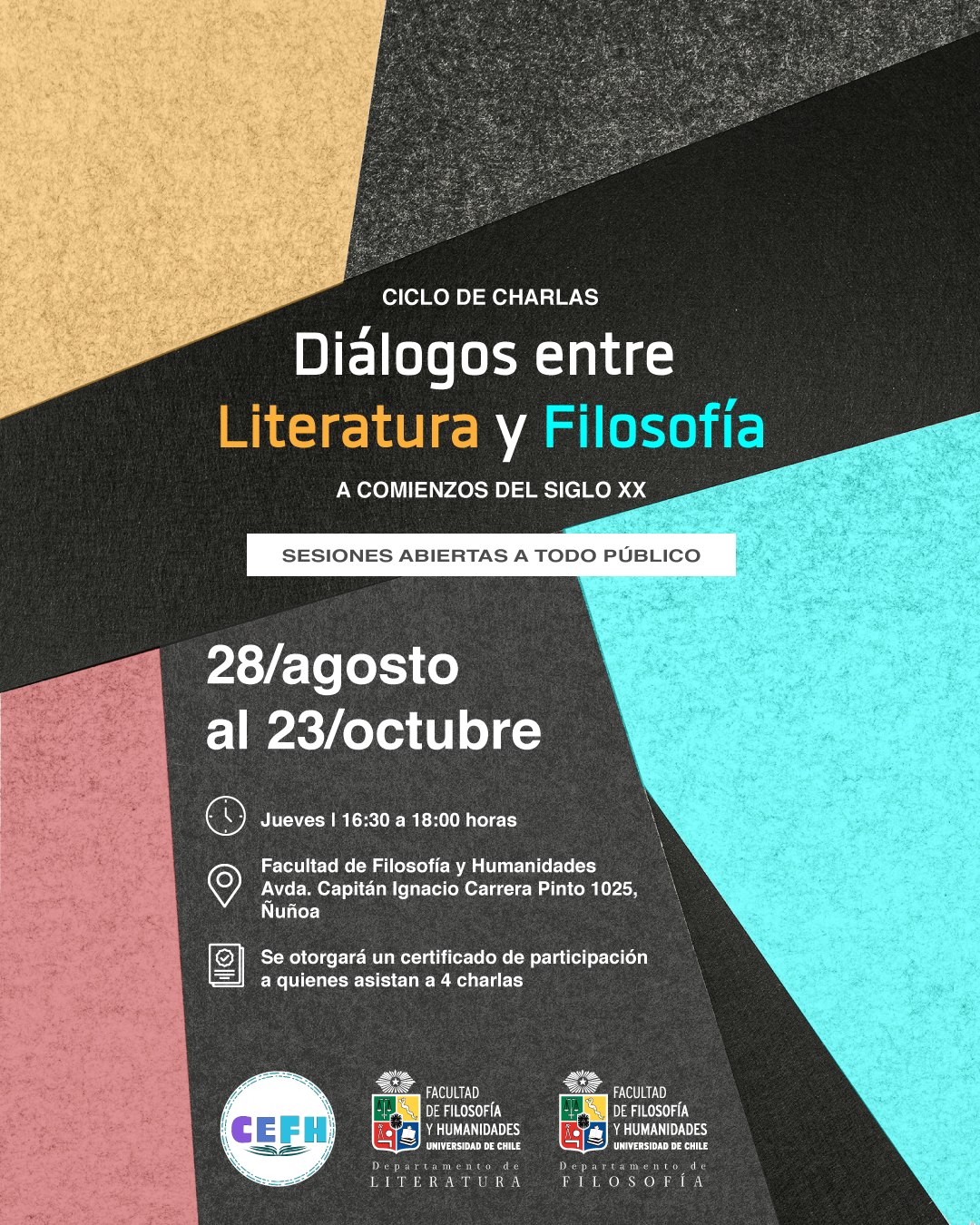 Ciclo de charlas Diálogos entre Literatura y Filosofía a comienzos del siglo XX - Facultad de ...